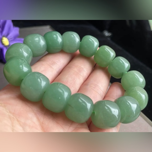 Jewelry | Unisex Natural Type A Natural Jadeite Green Jade Icy Green ...